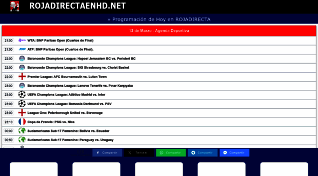 rojadirectaenhd.net - Roja Directa TV - Futbol, NBA,... - Roja Directa En HD