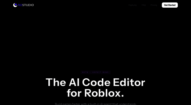 rostud.io - RoStudio - The AI Code Editor ... - Ro Stud