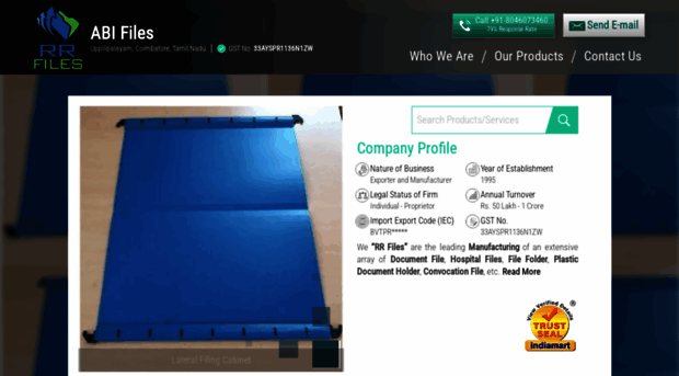rrfiles.co.in - ABI Files - Manufacturer of La... - Rr Files
