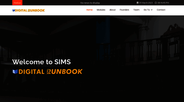 runbook.sims.edu - SIMS Digital RunBook - Run Book SIMS