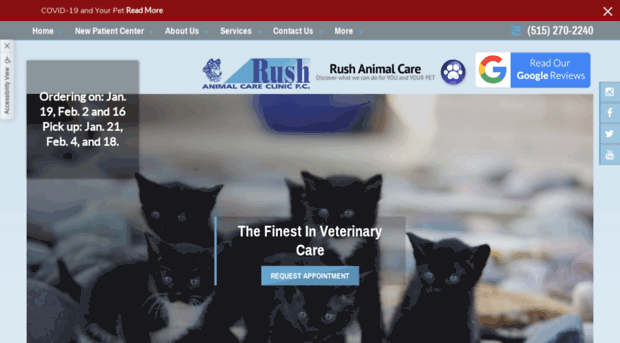 rushanimalcare.com - Veterinarian in Johnston, IA |... - Rush Animal Care