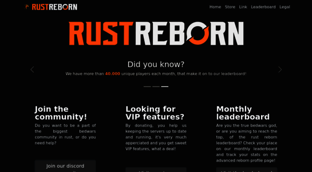 rustreborn.gg - Home - RustReborn.gg - Rust Reborn