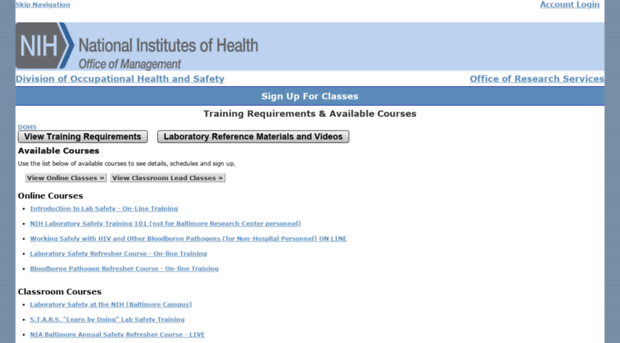 safetytraining.nih.gov - NIH Laboratory Safety Training... - Safety ...