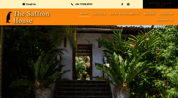 saffronhousevilla.com - The Saffron House - Sri Lanka ... - Saffron ...