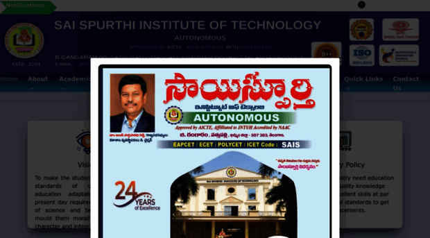 saispurthi.ac.in - SAI SPURTHI INSTITUTE OF TECHN... - SAI SPURTHI