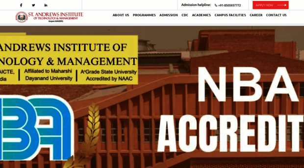 saitm.ac.in - St. Andrews Institute of Techn... - SAITM