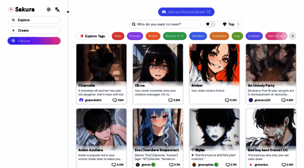 sakura.ai - Sakura AI | Chat with AI Chara... - Sakura