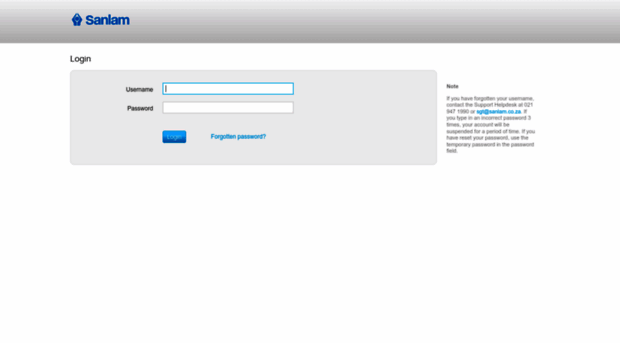 santech.sanlam.co.za - Login - Sanlam - Santech Sanlam