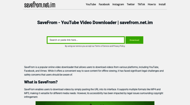 savefrom.net.im - SaveFrom - YouTube Video Downl... - Save From