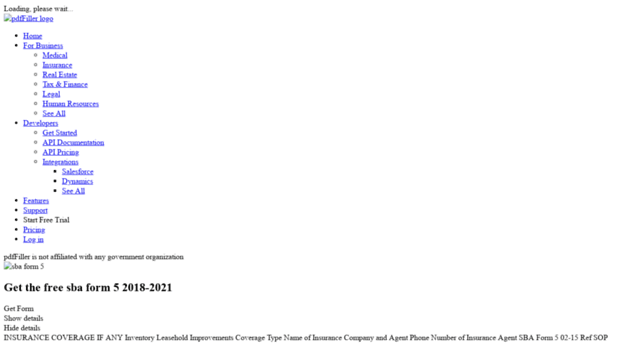 sba-form-5.pdffiller.com - Unusual traffic detected - Sba Form 5 Pdffiller