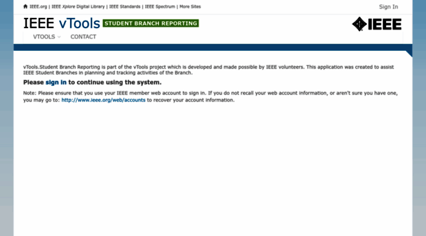 sbr.vtools.ieee.org - vTools Student Branch Reportin... - Sbr VTools IEEE