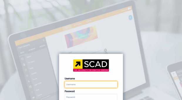 scad.jotform.com - Login · Savannah College of Ar... - Scad Jotform