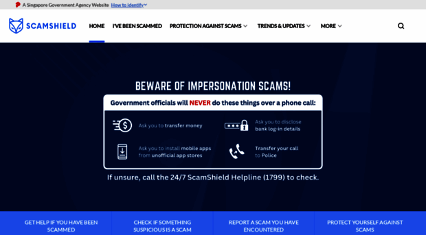 scamshield.gov.sg - ScamShield Website - Scam Shield