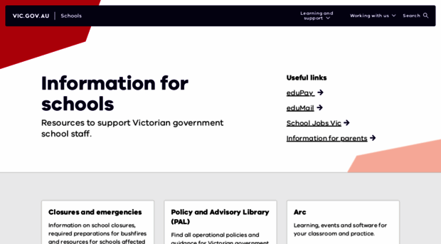schools.vic.gov.au - Information for schools | scho... - Schools Vic Gov