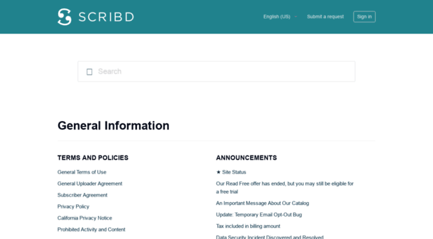 Scribd Help Center Scribd Zendesk 1975