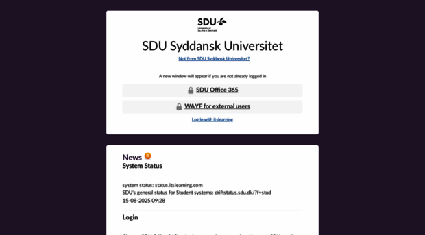 sdu.itslearning.com - itslearning login page - Sdu Itslearning
