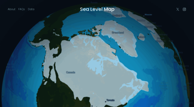 sealevelmap.io - Sea Level Map - Sea Level Map