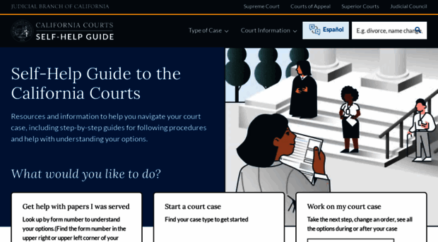 selfhelp.courts.ca.gov - Self-Help Guide to the Califor... - Self Help ...