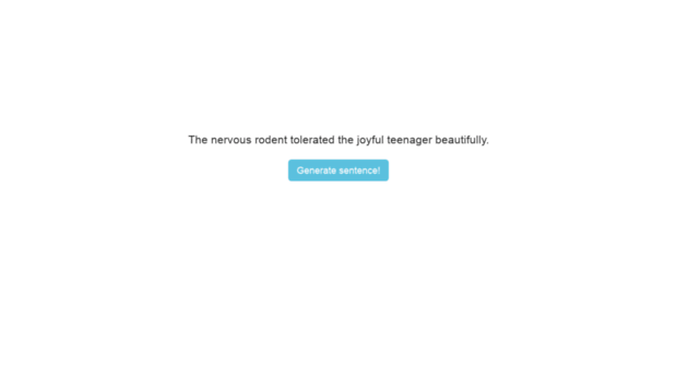 sentence-generator.appspot.com - Random Sentence Generator - Sentence ...
