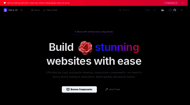 seraui.seraprogrammer.com - Sera UI - Free React and Next.... - Sera UI Programmer