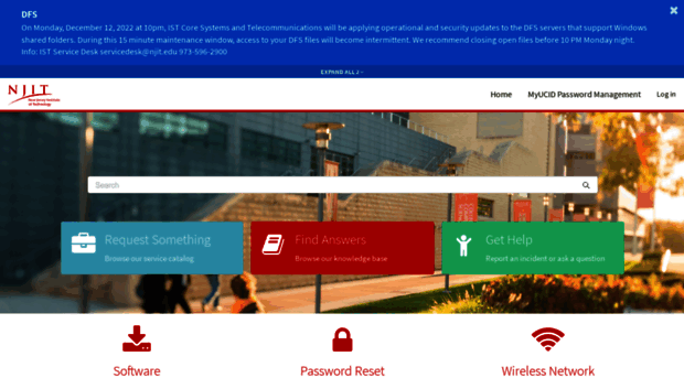 servicedesk.njit.edu - NJIT Service Portal - IST Serv... - Service Desk ...