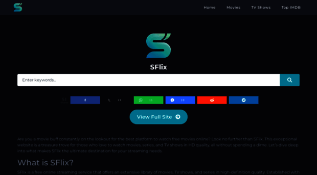 sflix.ca - SFlix - Watch Movies Free Onli... - SFlix