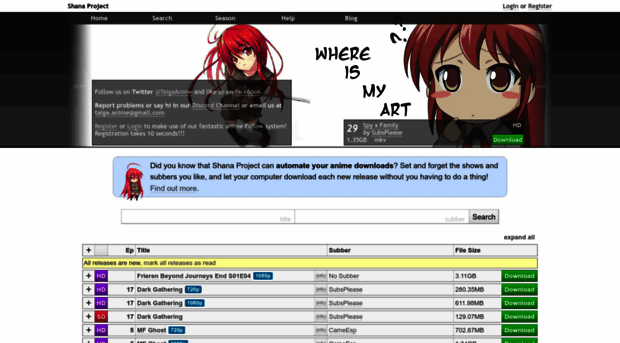 shanaproject.moe - Shana Project - Shana Project