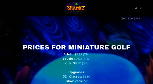 shankzglowgolf.com - Shankz 3D Black Light Mini Gol... - Shankz Glow Golf