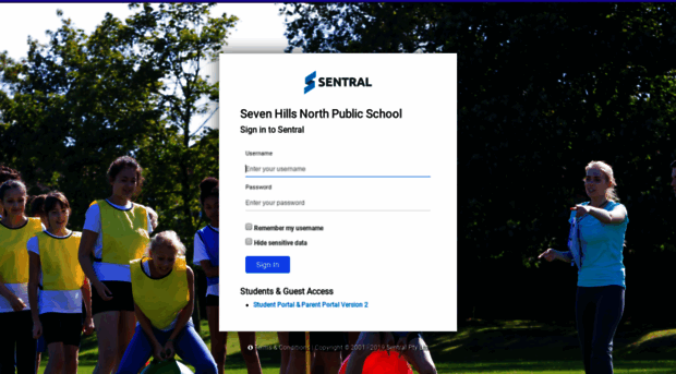 shnps.sentral.com.au - Sentral Login :: Seven Hills N... - Shnps Sentral