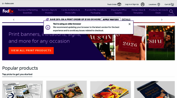 shop.fedex.com - Online & In-Store Printing Ser... - Shop Fed Ex