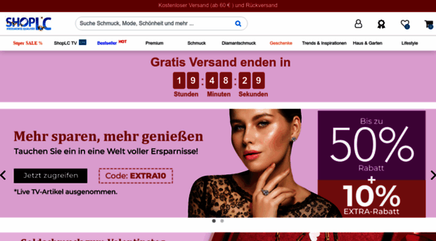 shoplc.de - Online-Shop für Schmuck, Uhren... - Shop LC