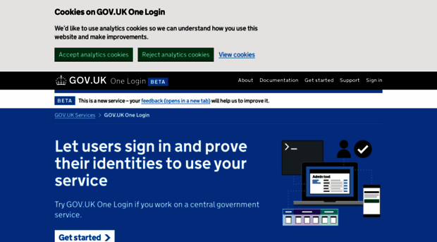 sign-in.service.gov.uk - GOV.UK One Login - Sign In Service