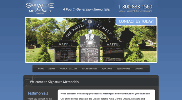 signaturememorials.com - Signature Memorials - Headston... - Signature ...