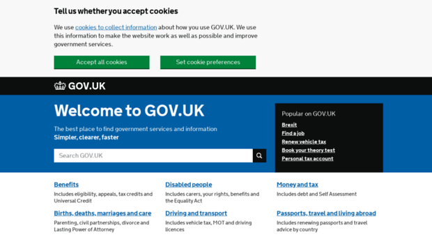 signin.service.gov.uk - Welcome to GOV.UK - Signin Service