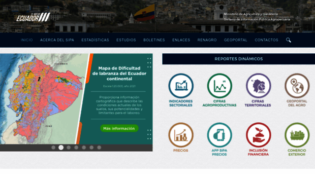 sipa.agricultura.gob.ec - Bienvenidos al Sistema de Info... - SIPA Agricultura Gob