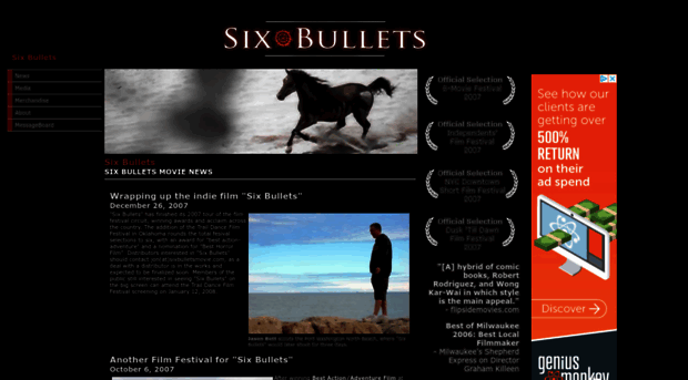 sixbulletsmovie.com - Indie Film Six Bullets - Six Bullets Movie