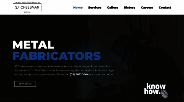 sjcheesman.com.au - SJ Cheesman - Metal Fabricatio... - SJ Cheesman