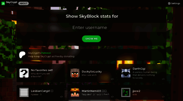 sky.shiiyu.moe - SkyCrypt - Sky Shiiyu