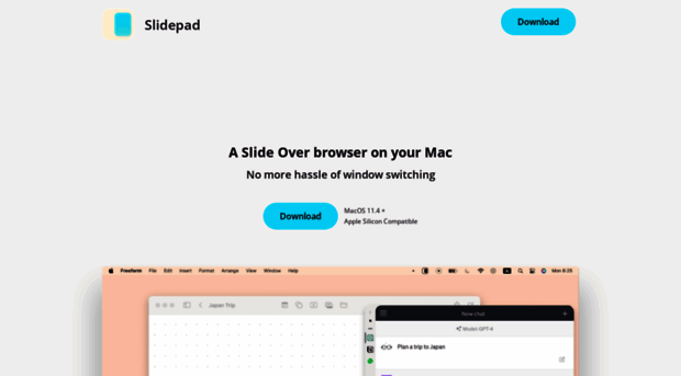 slidepad.app - Slidepad - a Slide Over browse... - Slidepad