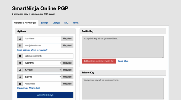 smartninja-pgp.appspot.com - SmartNinja Online PGP - Smart Ninja PGP Appspot
