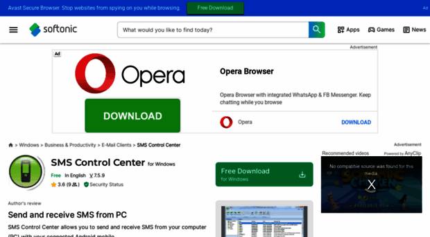 smscontrolcenter.en.softonic.com - SMS Control Center - Download - SMS ...