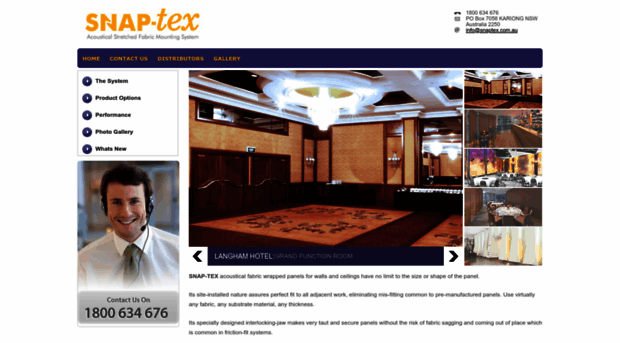 snaptex.com.au - SNAP-TEX acoustical fabric wra... - SNAP TEX
