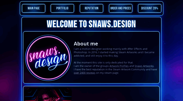 snaws.design - snaws.design | Premium Steam D... - Snaws