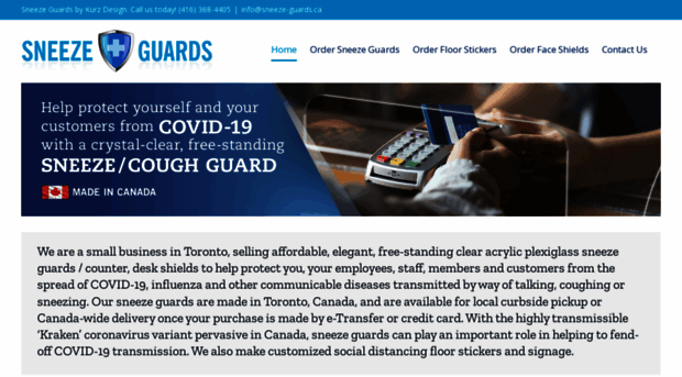 sneeze-guards.ca - Sneeze Guards - Plexiglass Shi... - Sneeze Guards