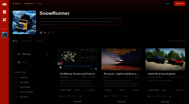 snowrunner.mod.io - SnowRunner Mods - mod.io - Snow Runner Mod