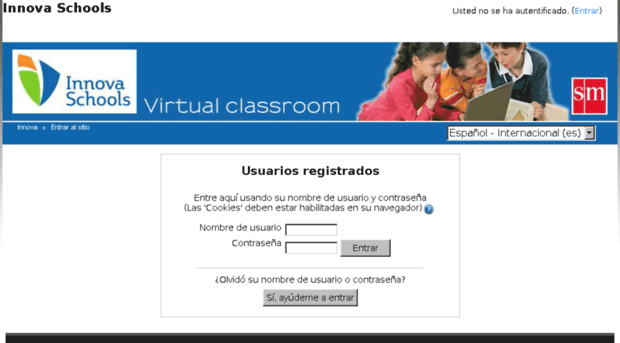 sololearning.innovaschools.edu.pe - Innova Schools: Login to the s ...