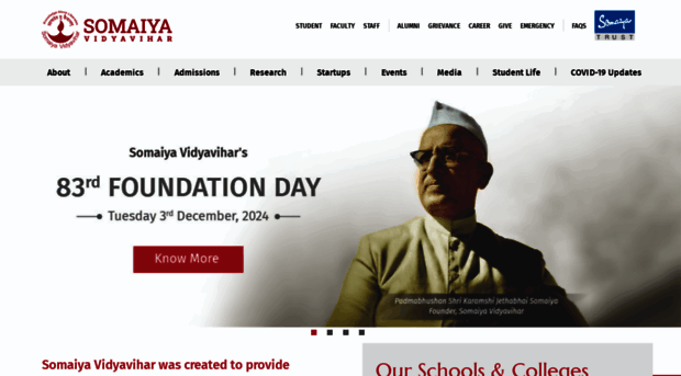 somaiya.edu.in - Home | Somaiya Vidyavihar - Somaiya Edu