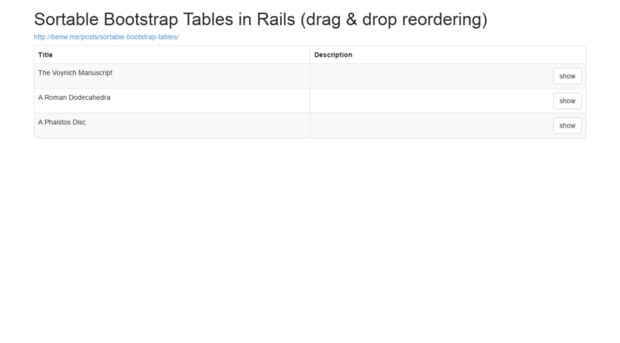 Sortable Bootstrap Table Sortable Bootstrap Tables In R Sortable