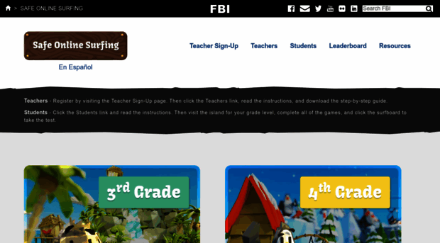 sos.fbi.gov - FBI | Safe Online Surfing - Sos FBI