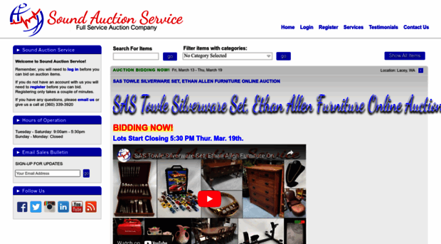 soundauctionservice.com - Sound Auction Service - Sound Auction Service